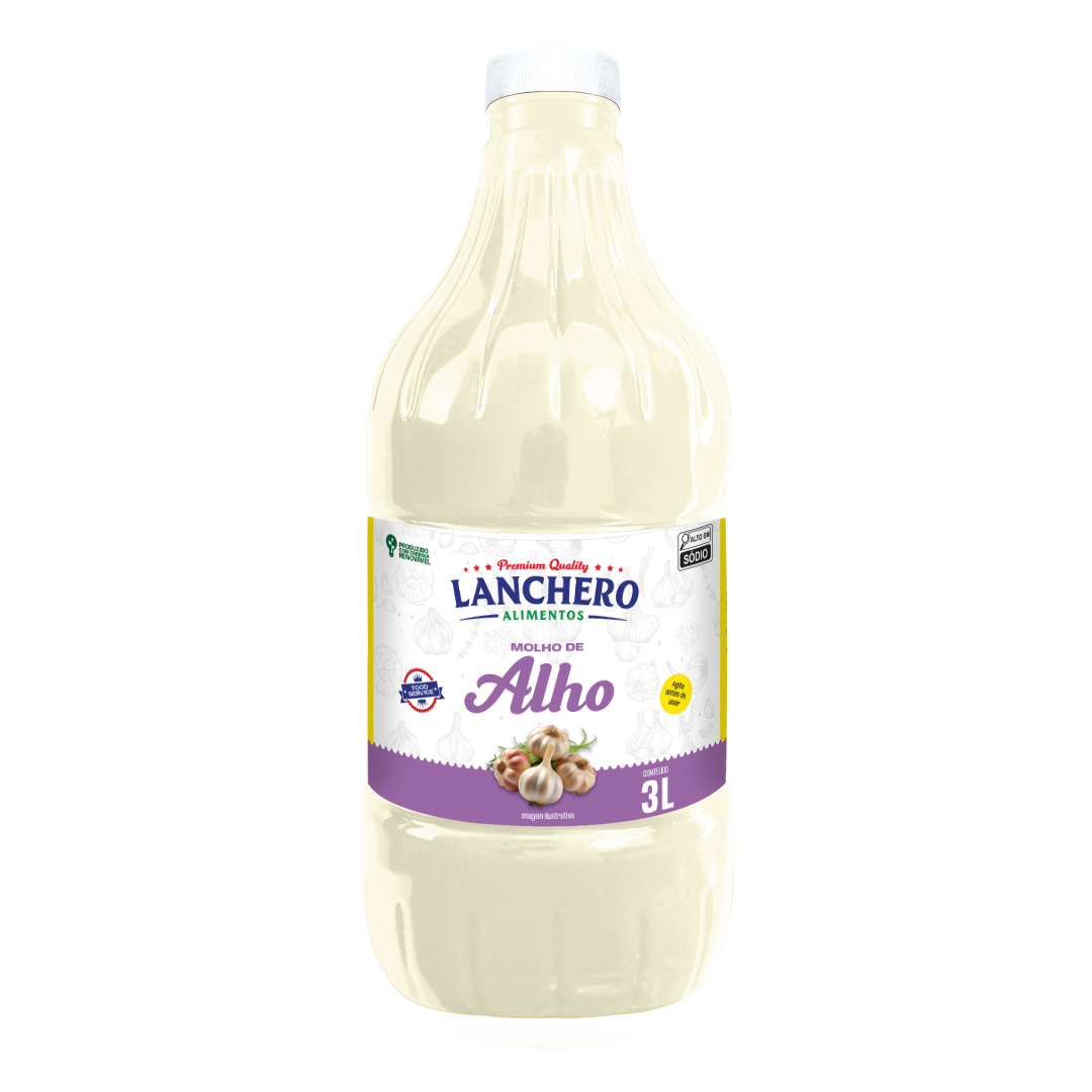 Molho de Alho Lanchero 3L - Lanchero Alimentos